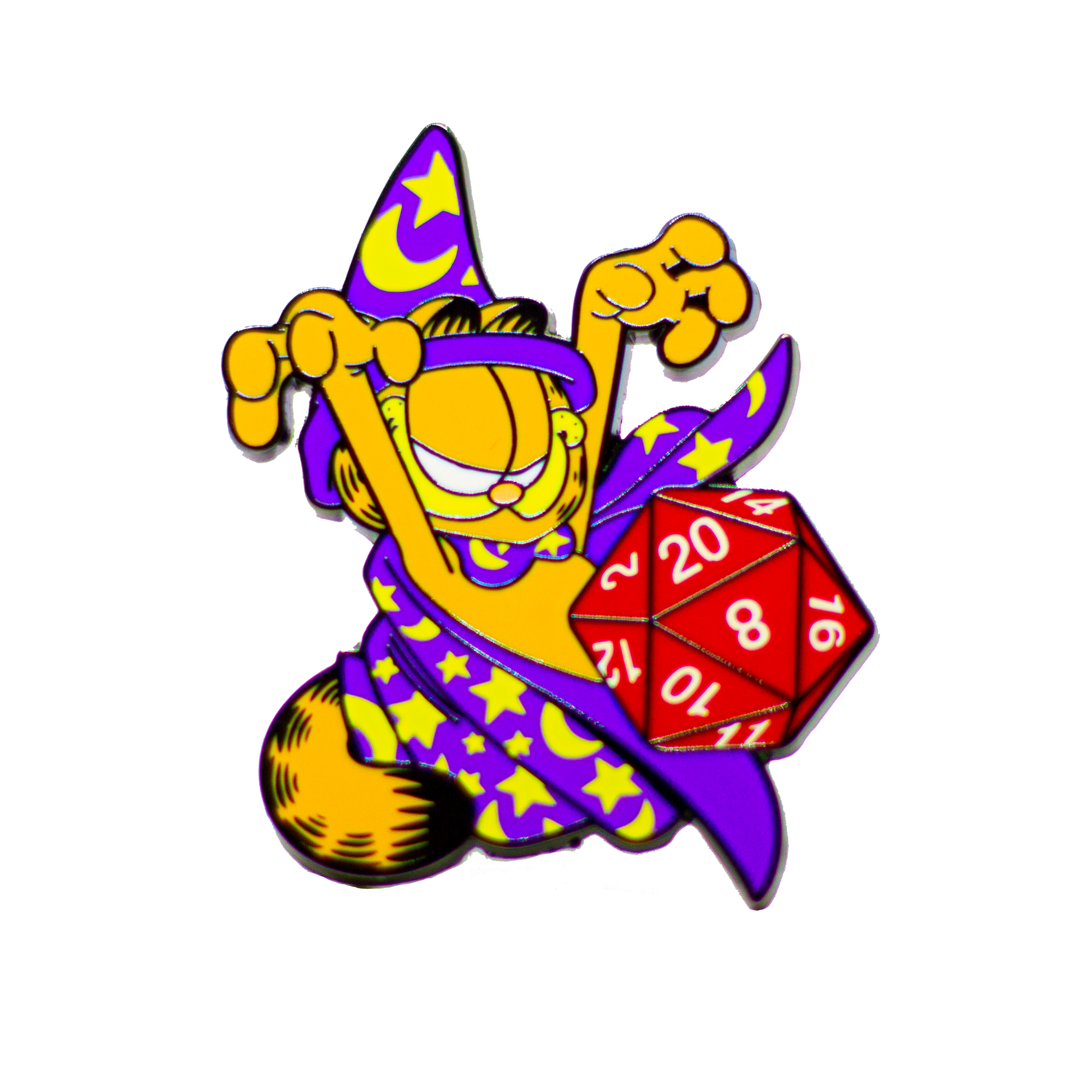 Garfield Gaming Wizard Pin – Toonhound Studios